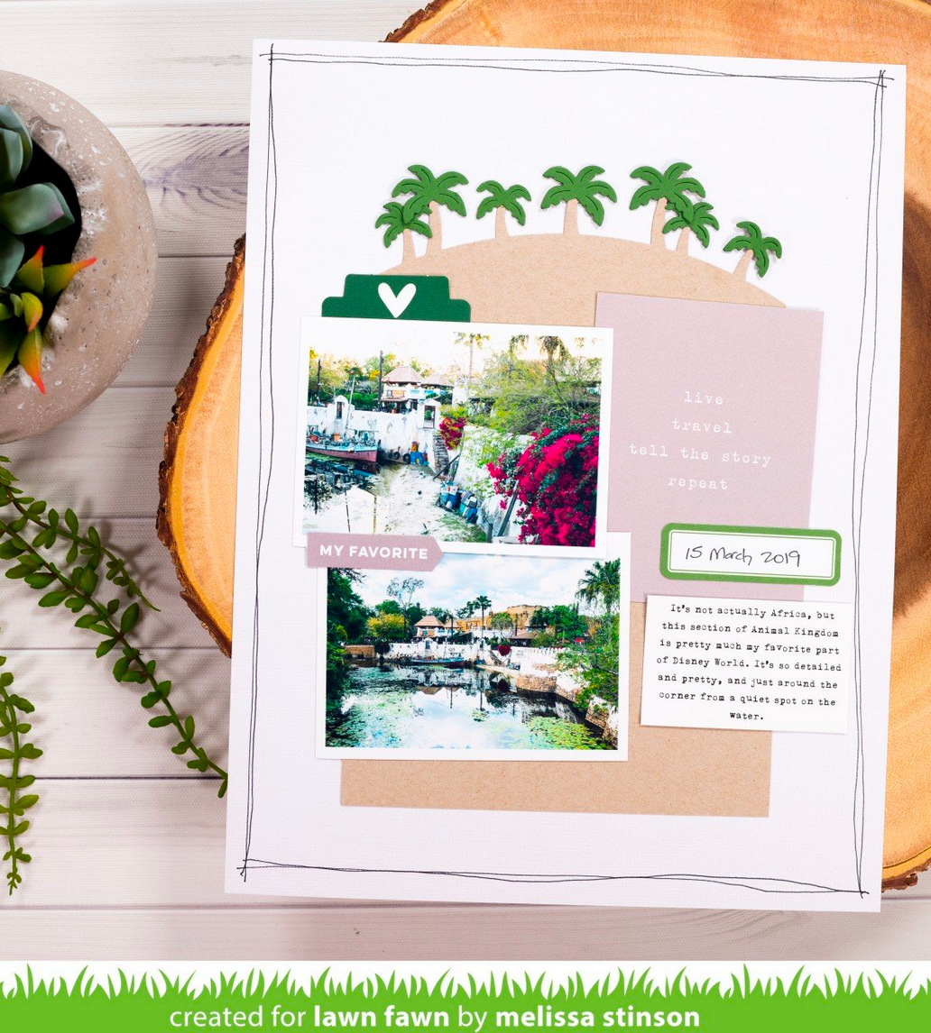 Palm Tree Border Die, Lawn Fawn – Stampin MunchKins